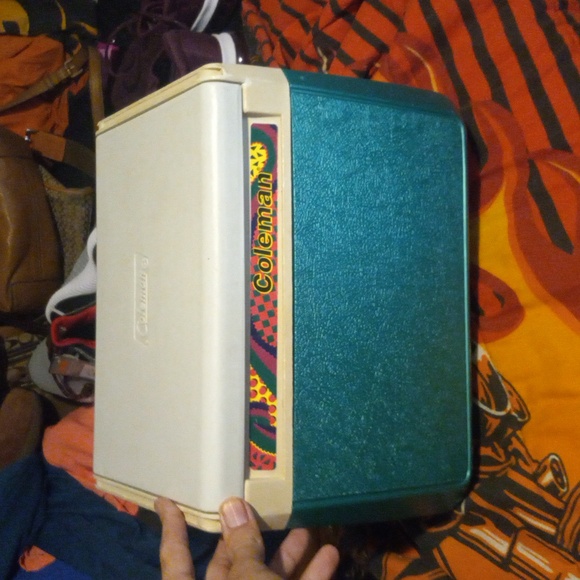 Coleman | Dining | Vintage 8s90s Peacock Green Coleman Cooler | Poshmark